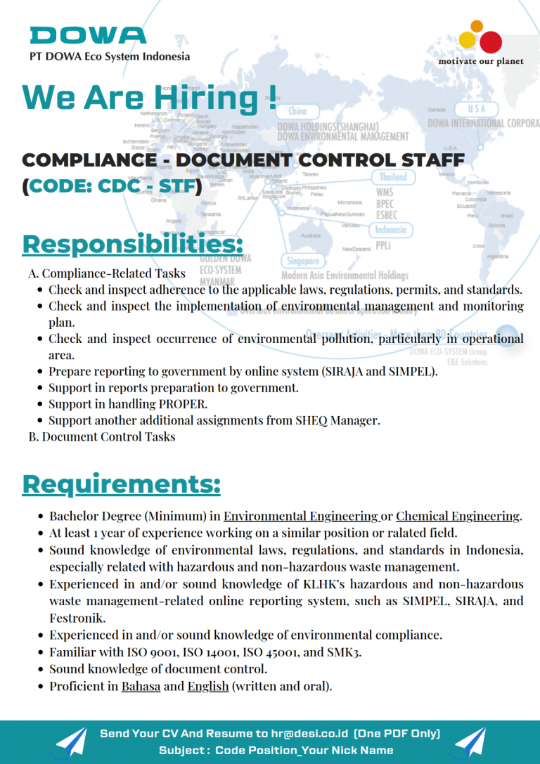 Career - Dowa Eco System Indonesia